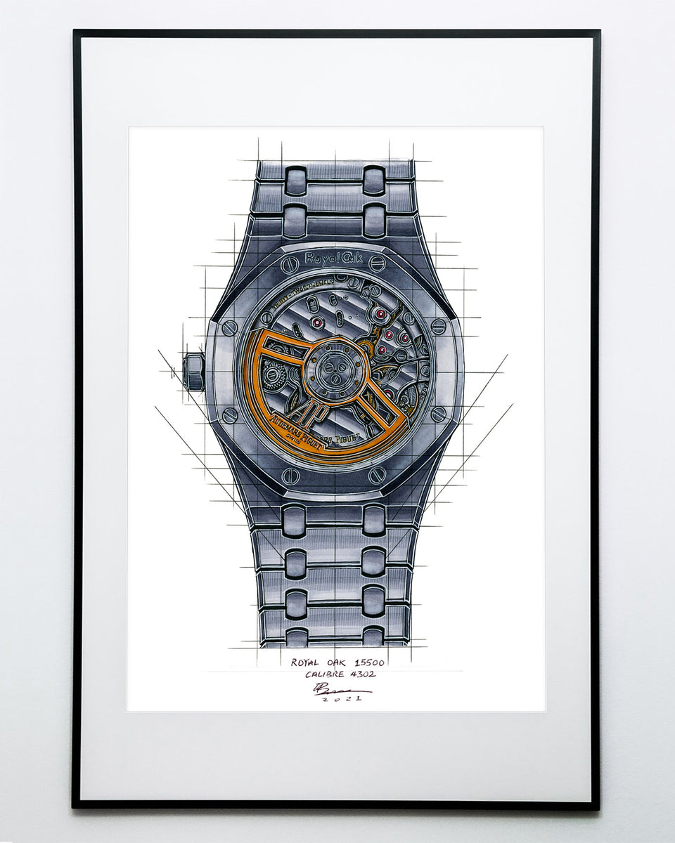 Watch Drawing Tribute To The Royal Oak & Calibre 4302 By Ben Li ...