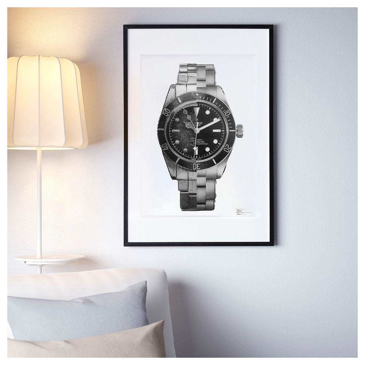 "Black Bay Then & Now" Watch Drawing — Horological Art – aBlogtoWatchStore