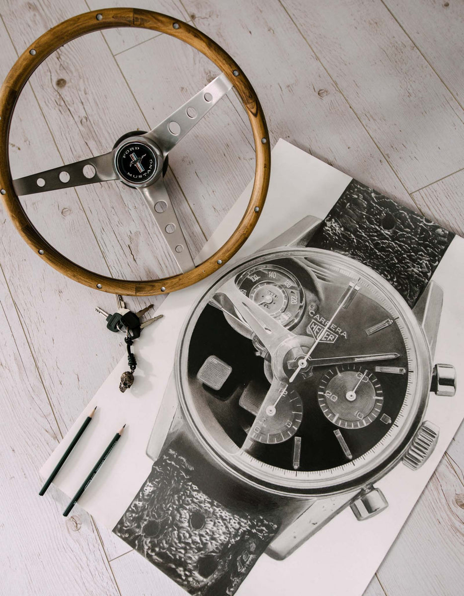 Carrera Vintage Chronograph & 250GT Interior — Horological Art ...