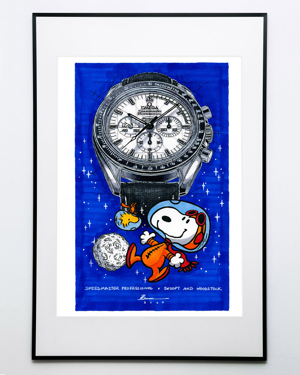 Watch Drawing Tribute To Omega Moonwatch Snoopy Award 45th By Ben Li ...