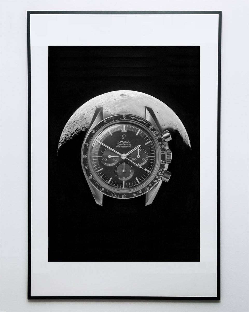 Tribute To The Moonwatch Watch Drawing Print – Horological Artwork ...